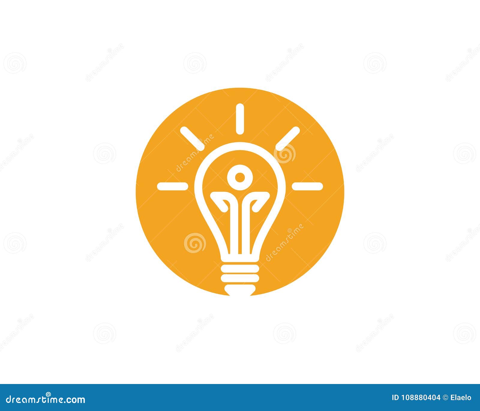 Light Bulb Symbol Logo Template Stock Vector - Illustration of concepts ...