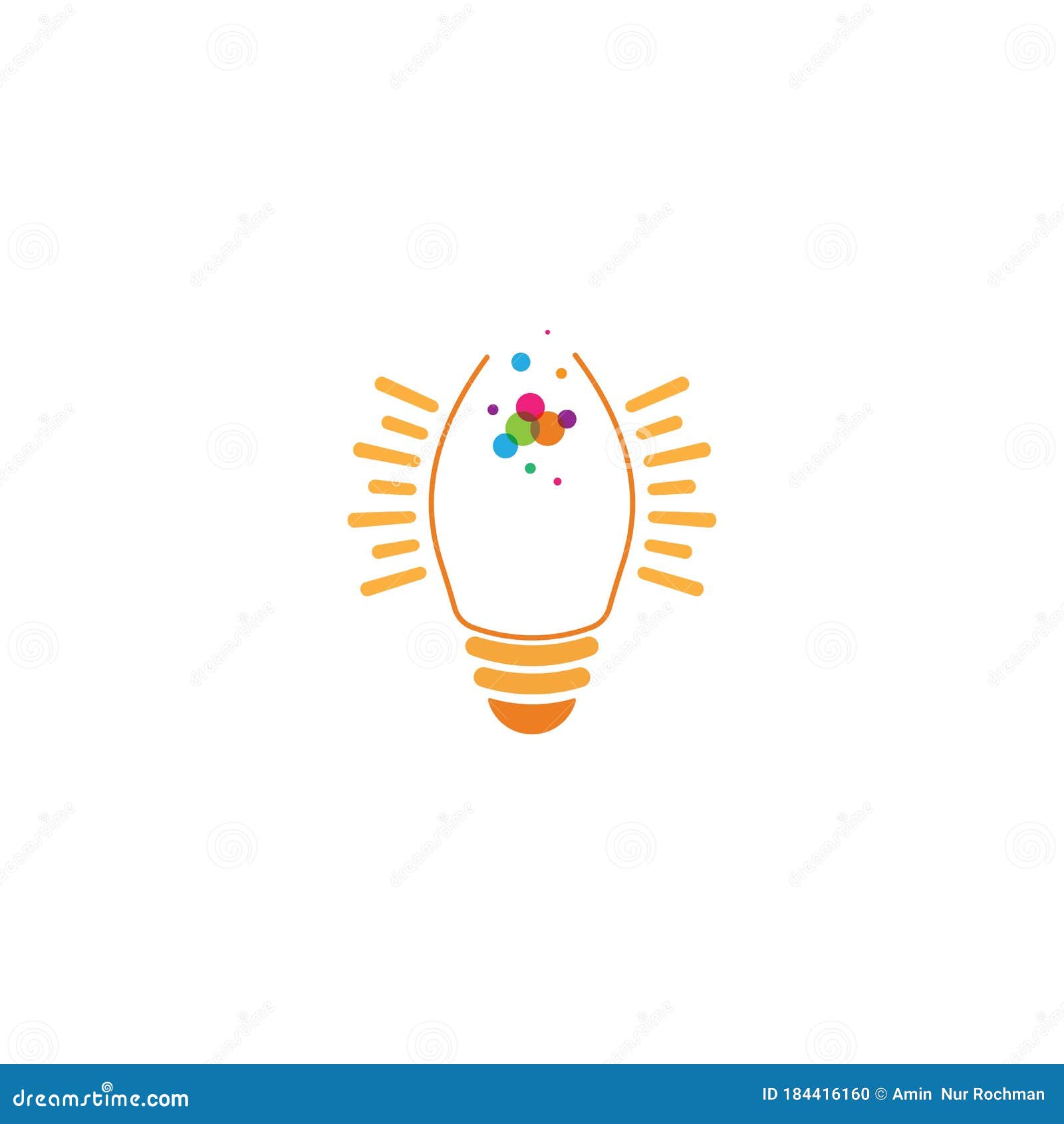 Light Bulb Symbol Logo Template Vector Stock Vector - Illustration of ...