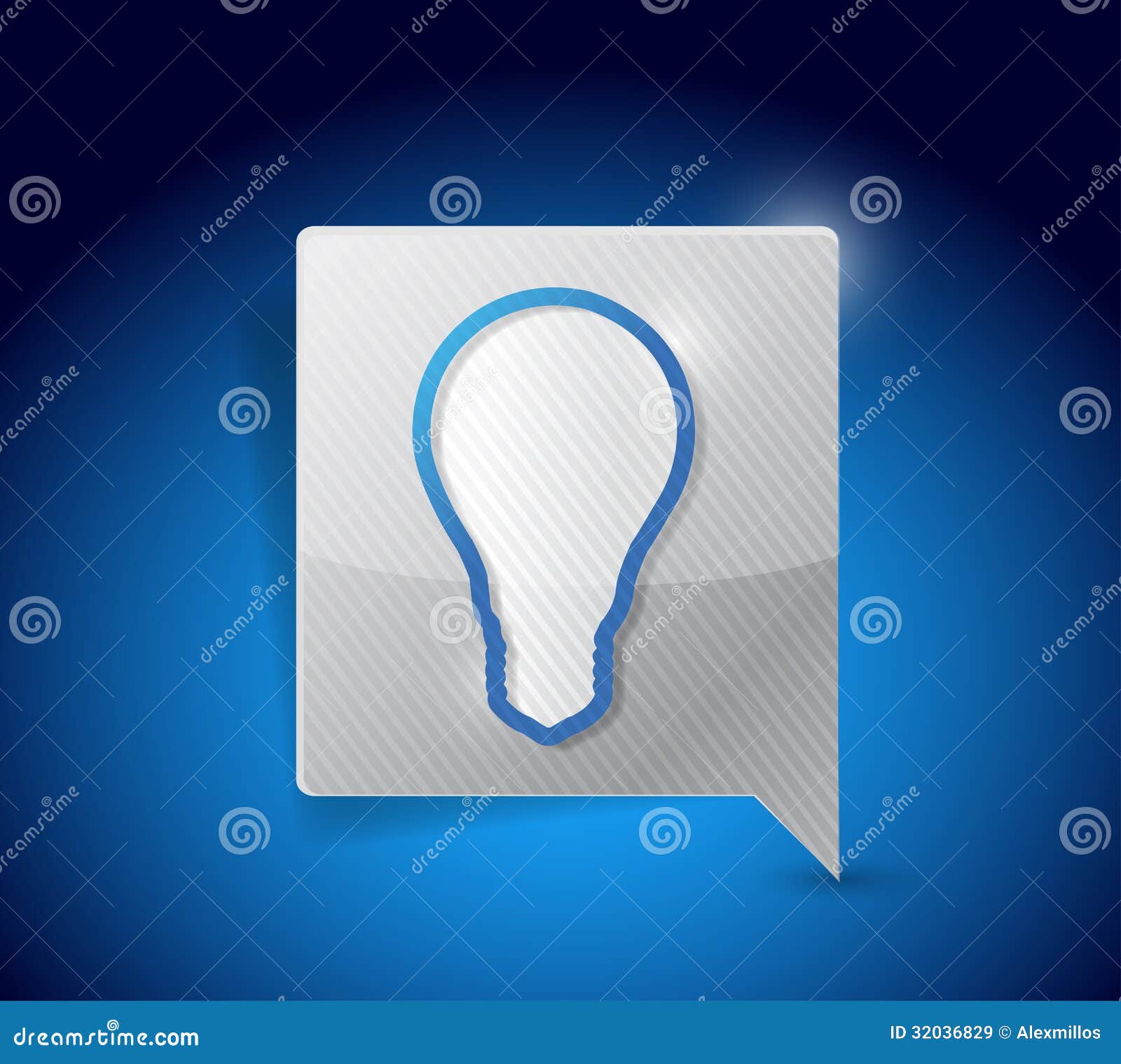 Light Bulb Symbol Pointer Illustration Design Stock Illustration ...
