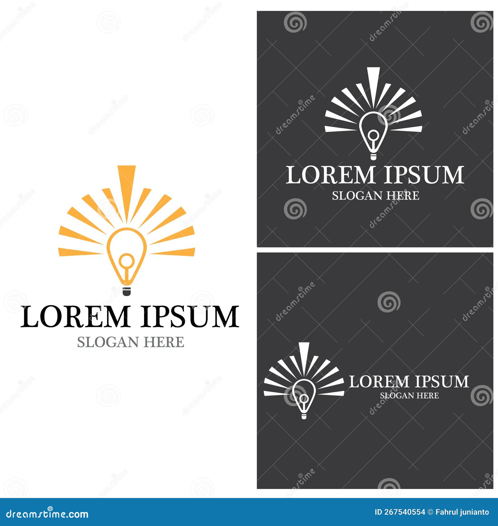 Light Bulb Symbol Vector Design Illustration Stock Illustration ...