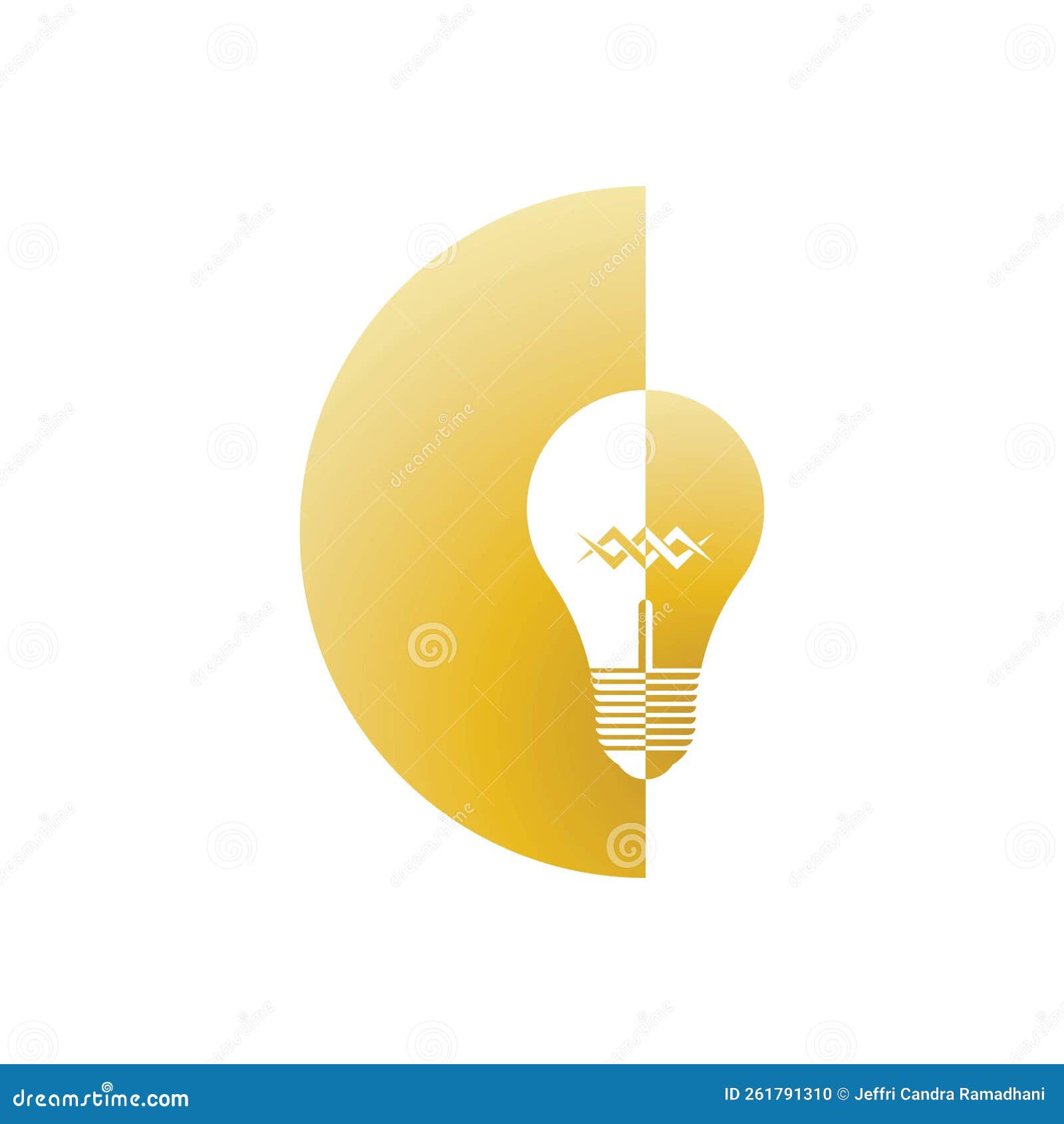 Light Bulb Symbol Icon Design Stock Vector - Illustration of single ...