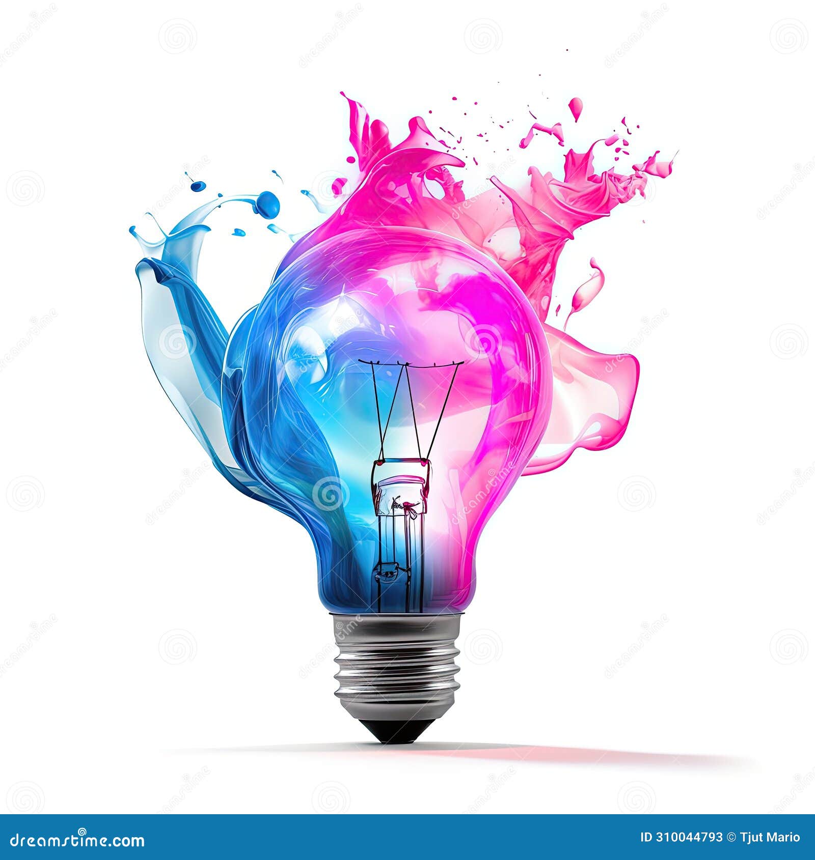 Light Bulb Symbolizing Creativity and Innovation Stock Illustration ...