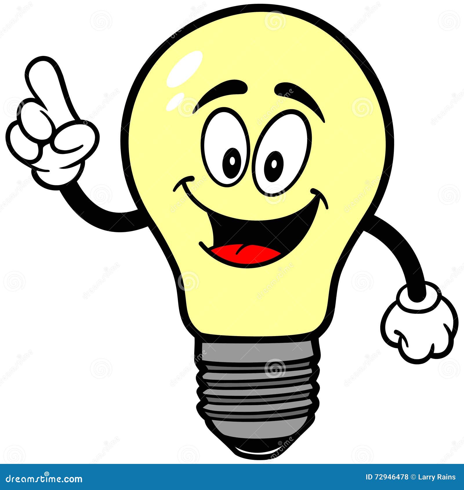 Light Bulb Talking stock vector. Illustration of idea - 72946478