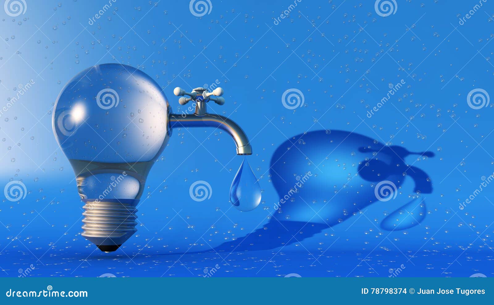 Light bulb, tap and beach stock illustration. Illustration of pipe ...