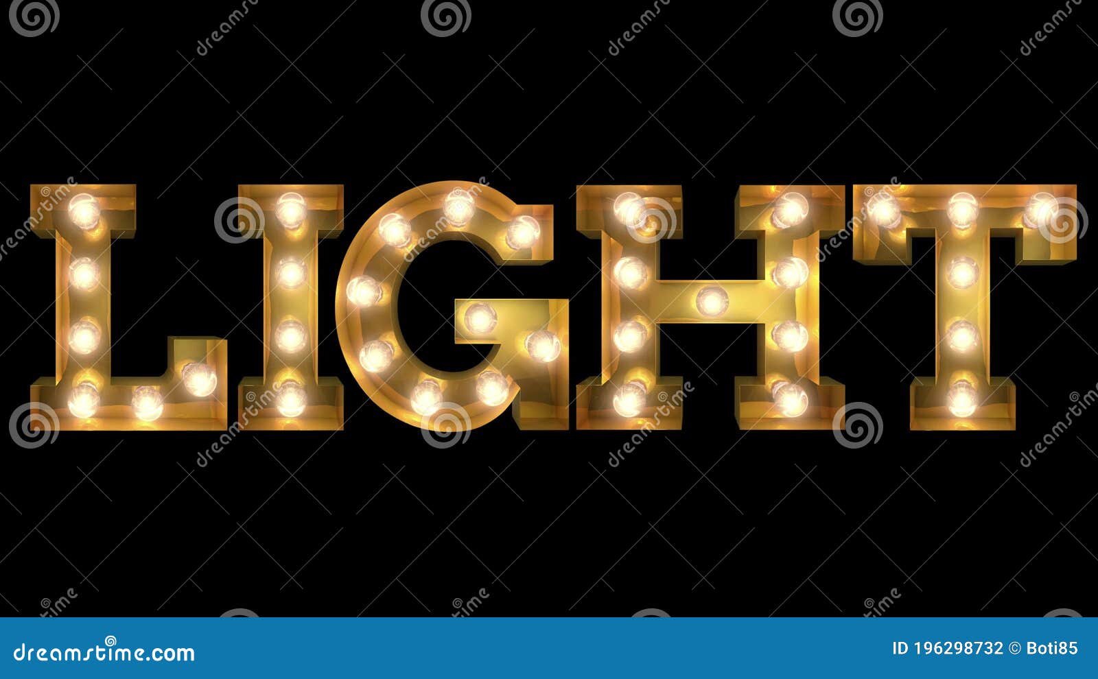 Light Bulb Text Two Way Blinking Aktion the Word Light Stock Footage ...