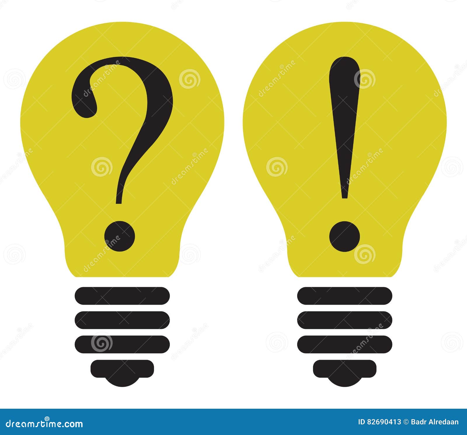 Light Bulb - Thinking Concept. Vector Template Illustration ...
