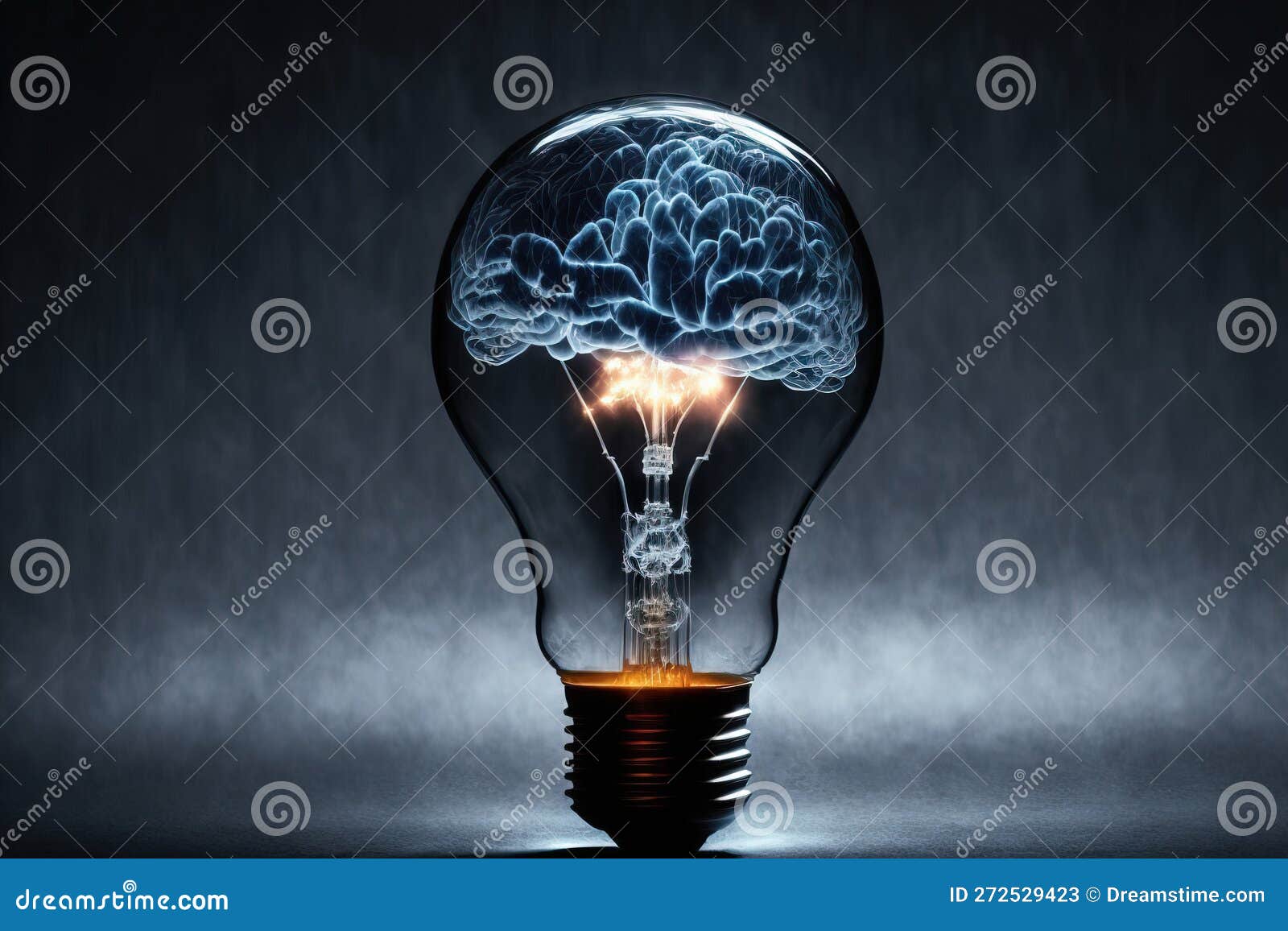 Light Bulb Thinking Creatively about a Light Bulb, Providing Creative ...