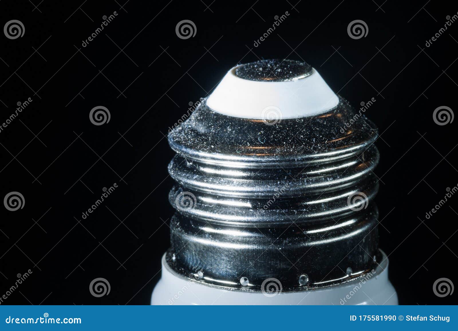 Light Bulb Tread with Contacts Stock Photo - Image of abstract, savings ...