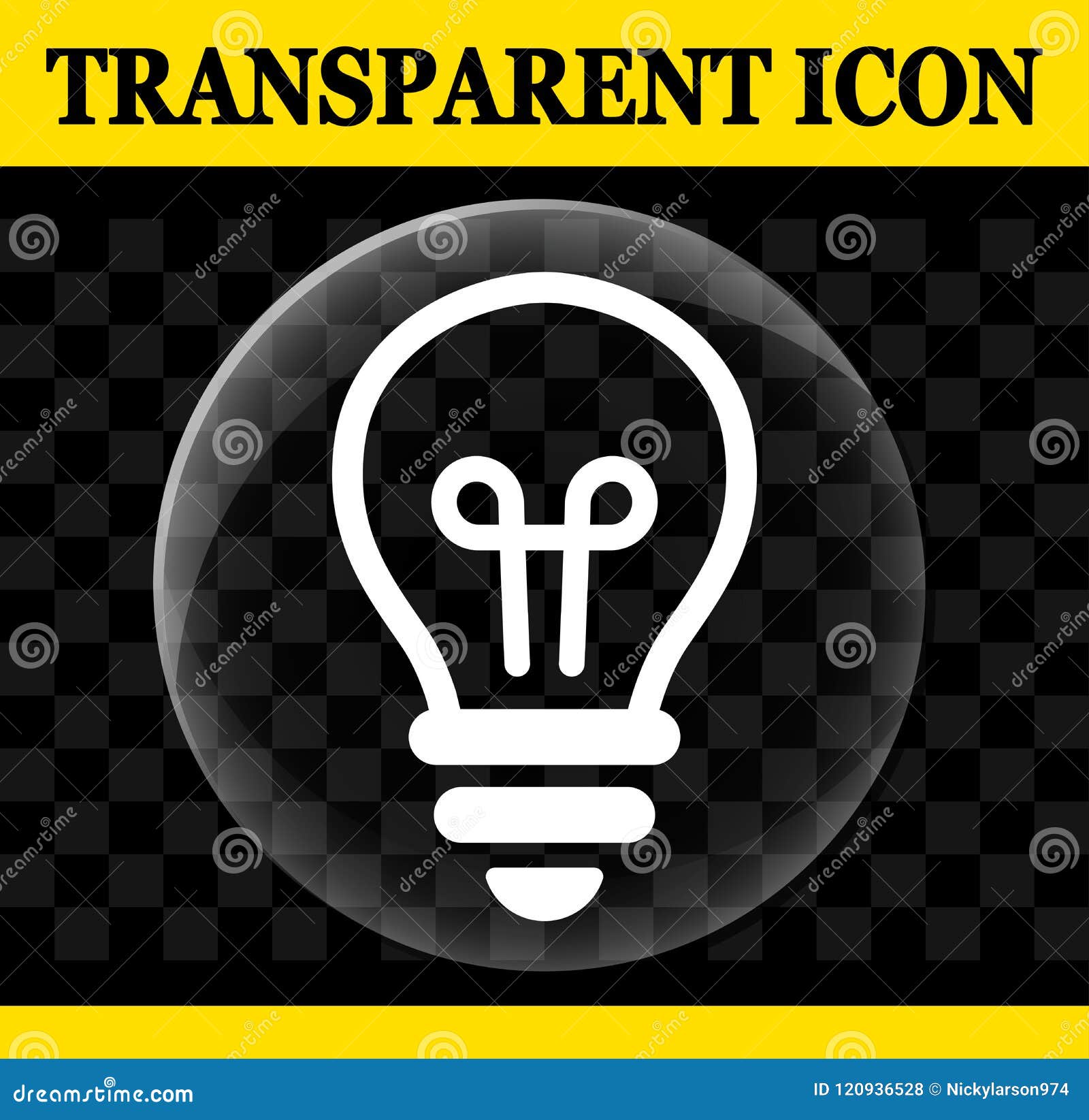 Light Bulb Vector Circle Icon Stock Vector - Illustration of glossy ...