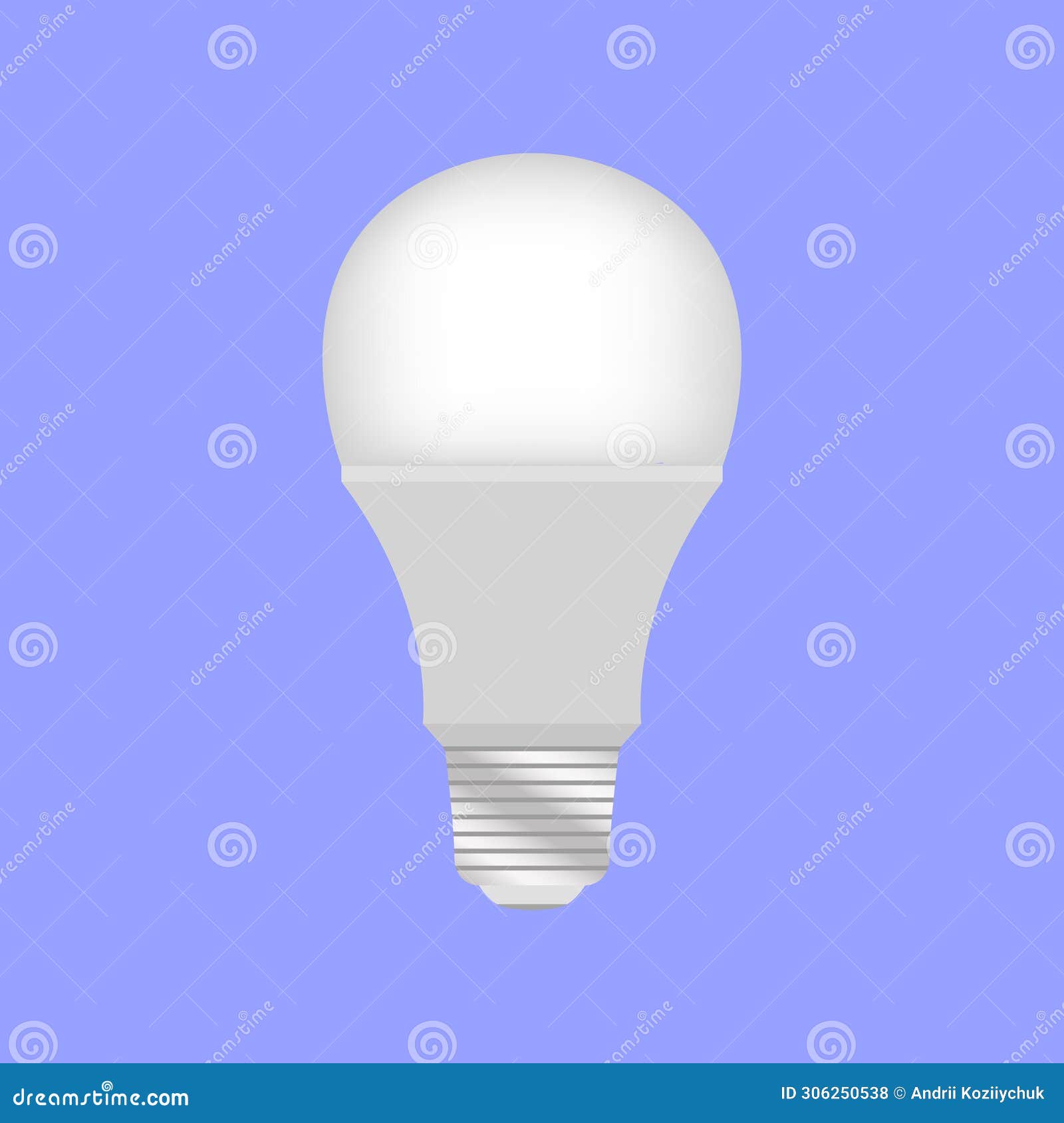 Light Bulb Vector Icon. Realistic LED Light Bulb Icon. Light Bulb Icon ...