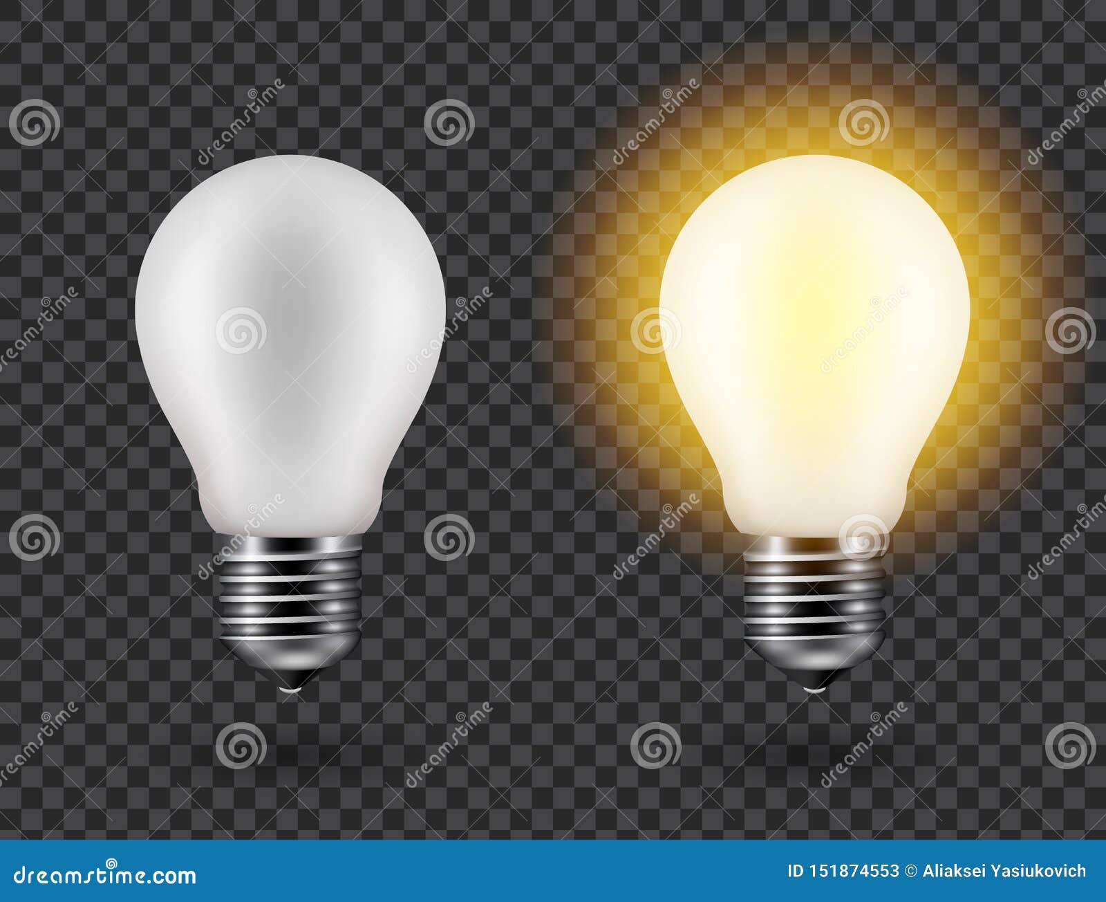 Light Bulb Vector Illustration. Stock Vector - Illustration of bulb ...