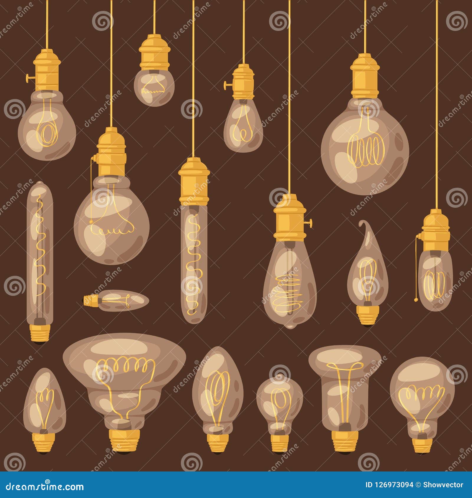 Light Bulb Vector Lightbulb Idea Solution Icon and Electric Lighting ...