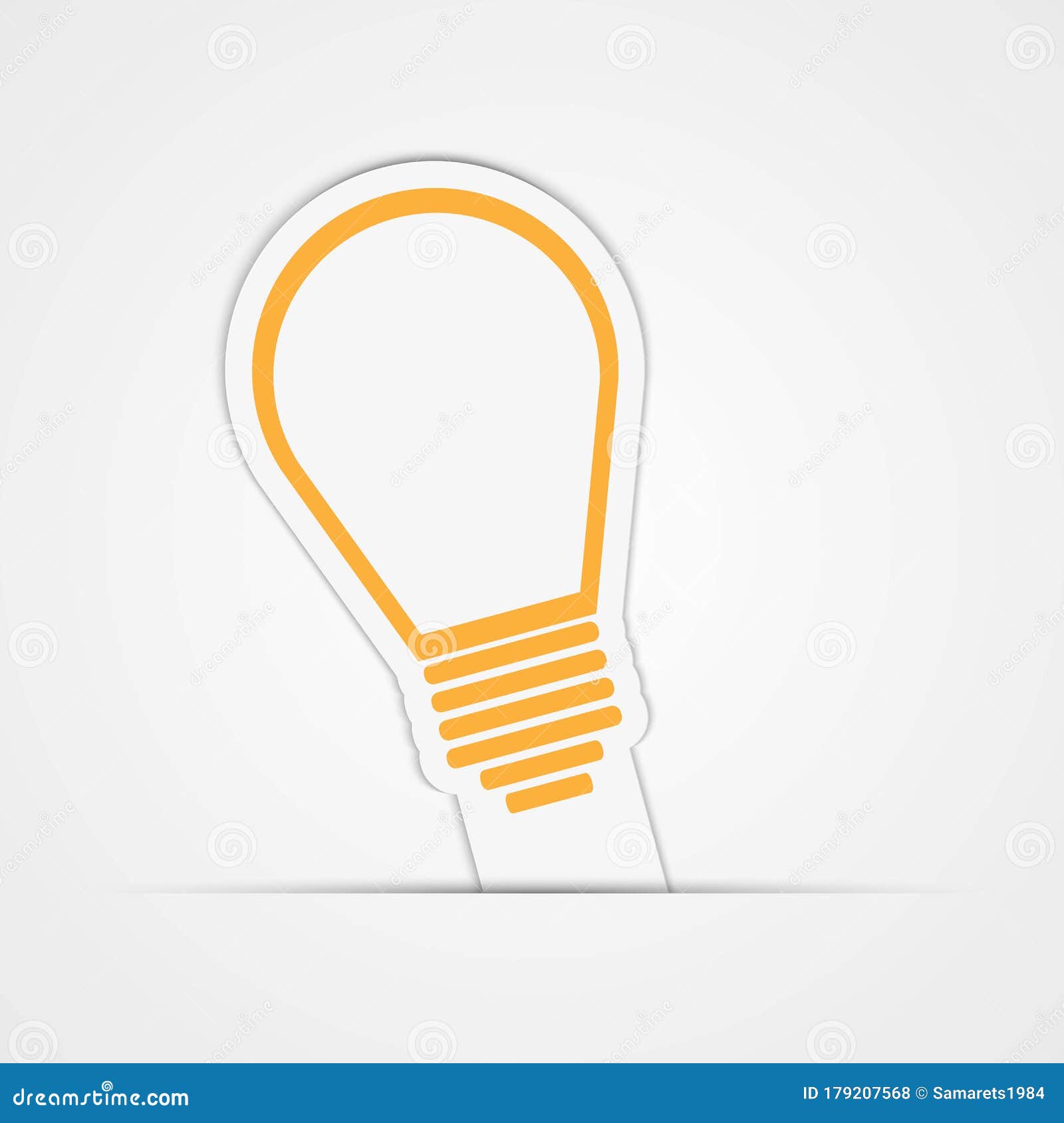 Light Bulb Vector Sticker. Vector Illustration. Stock Vector ...