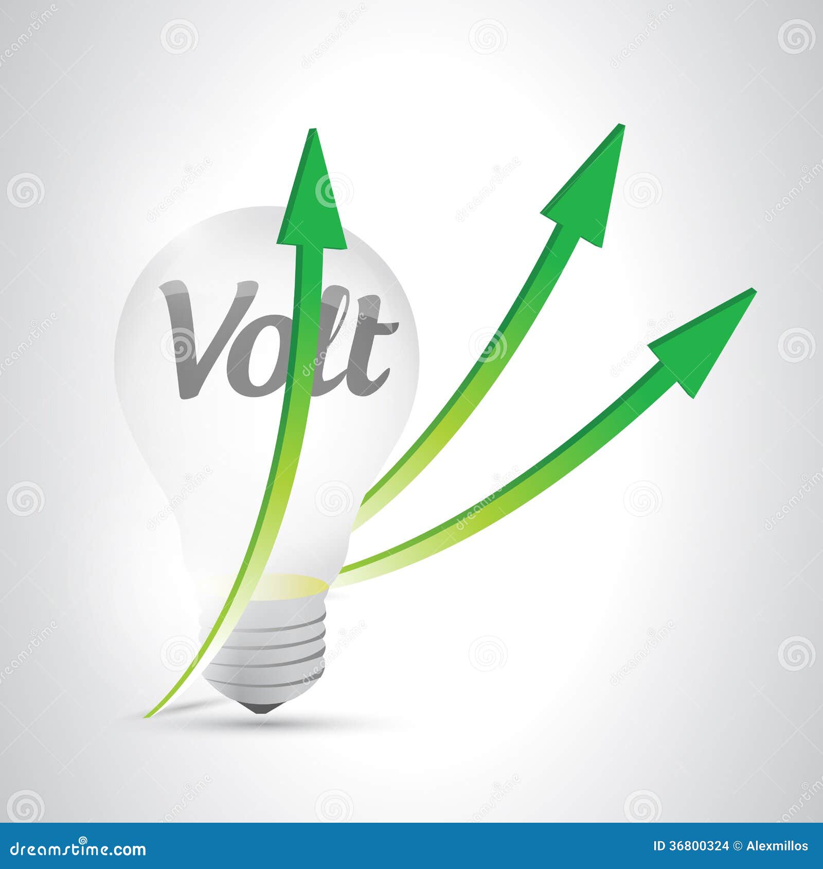 Light Bulb Volt Illustration Design Stock Illustration - Illustration ...