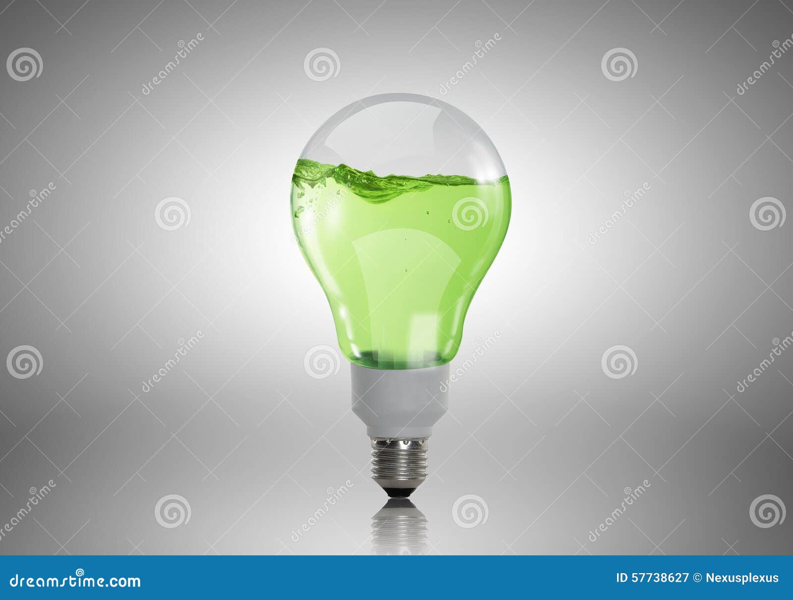 Light bulb with water stock image. Image of water, environment - 57738627