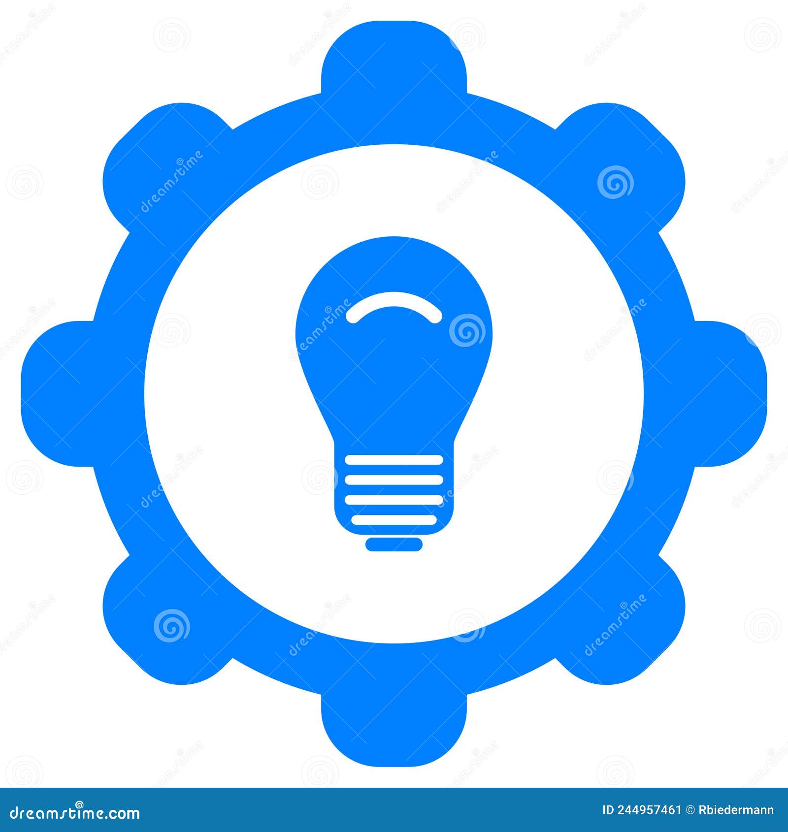 Light bulb and wheel stock vector. Illustration of graphic - 244957461