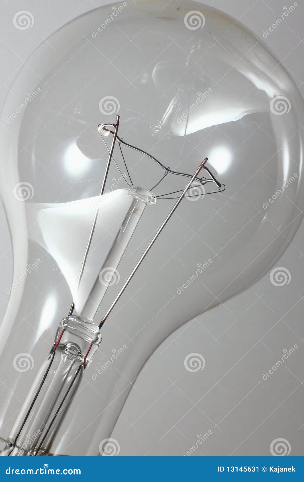 The Light Bulb on the White Background Stock Image - Image of ...