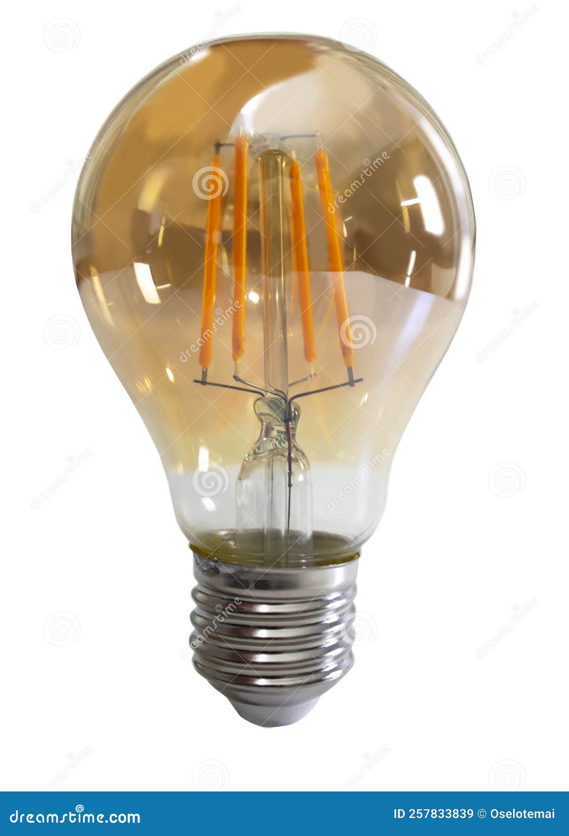 Light Bulb on a White Background Stock Image - Image of glass ...