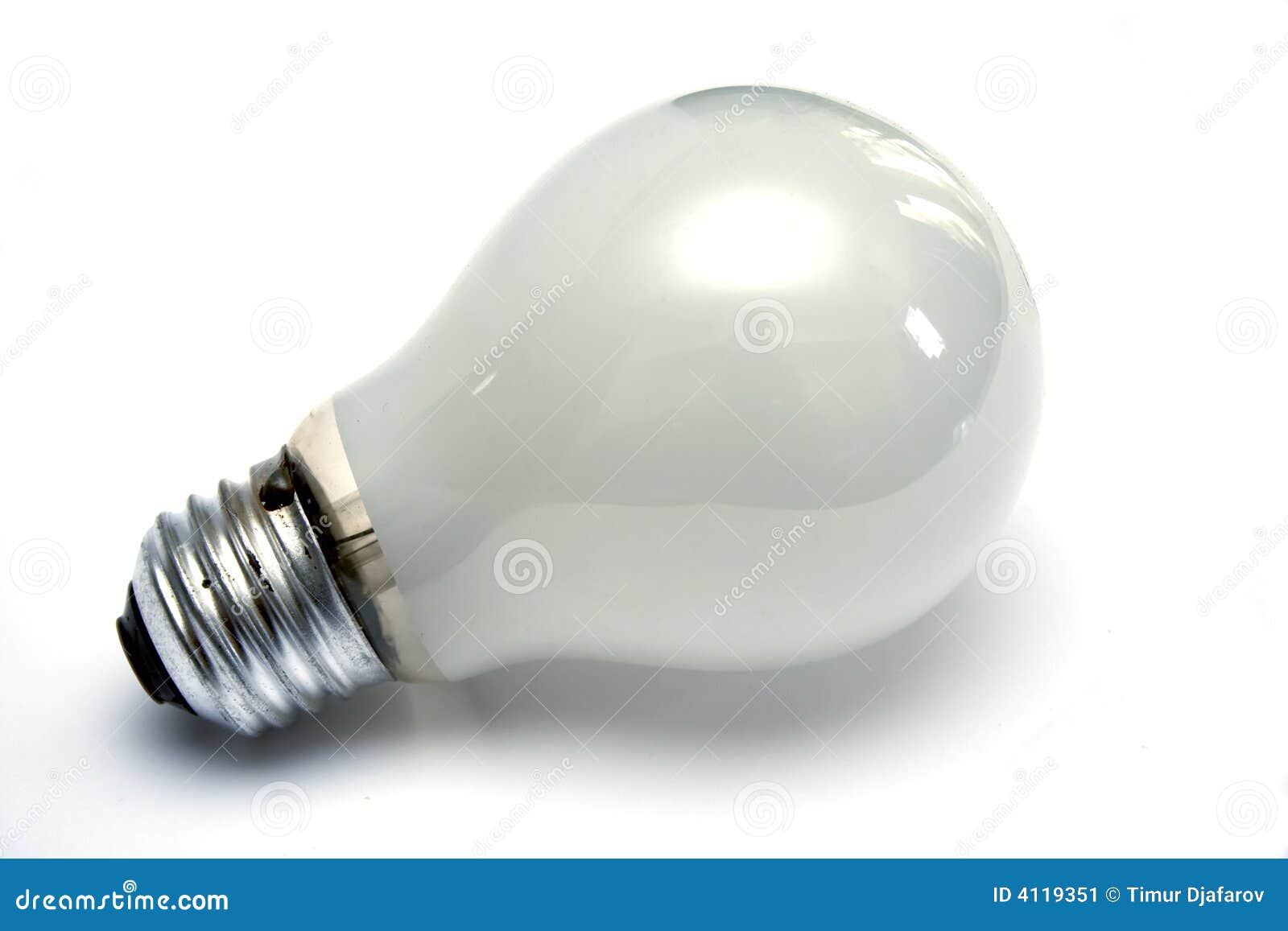 Light Bulb at White Background Stock Image - Image of imagination ...
