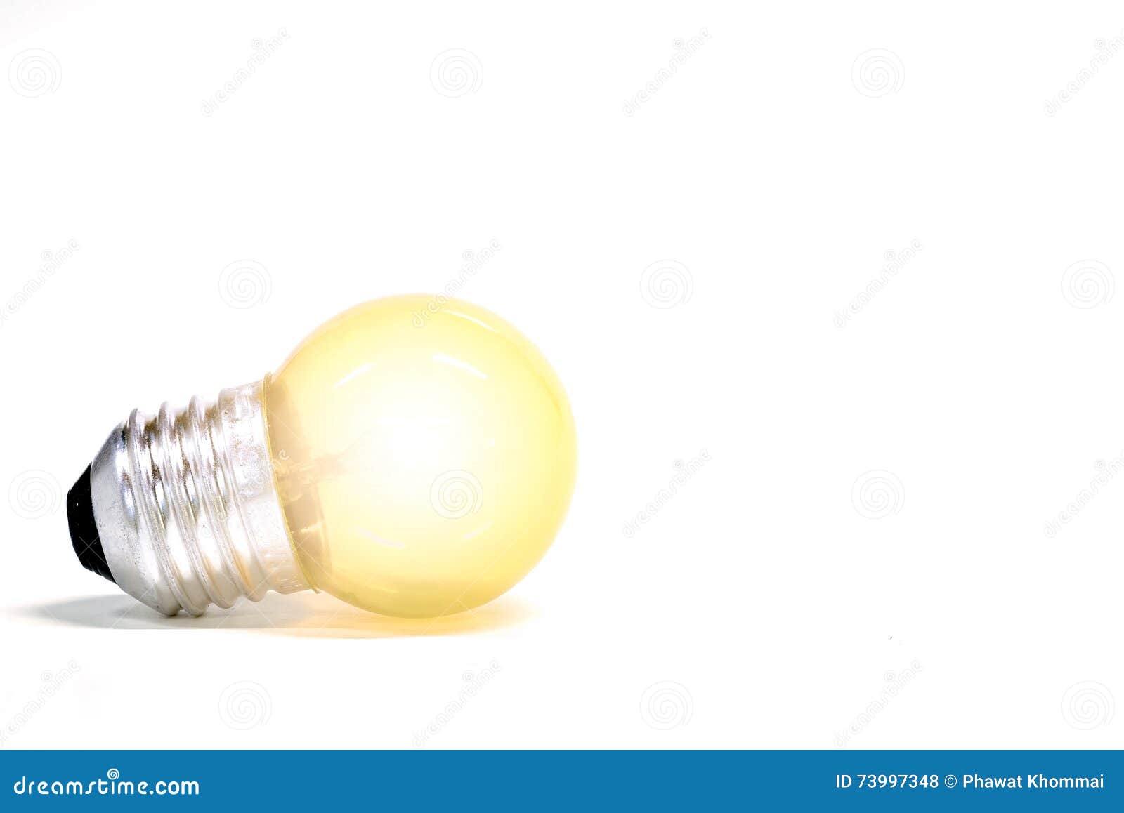 Light Bulb on a White Background Stock Photo - Image of watt, object ...