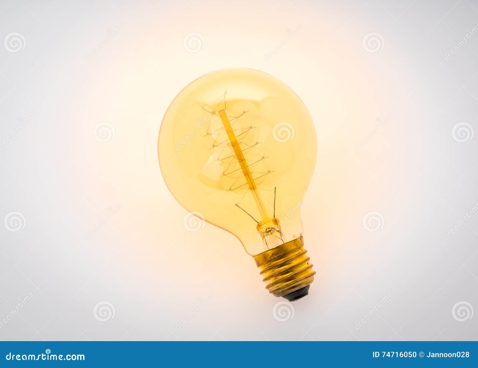 .Light Bulb on White Background Stock Photo - Image of bright ...