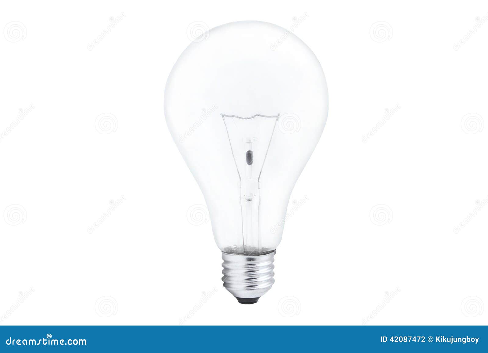 Light Bulb on White Background Stock Photo - Image of electric, lamp ...
