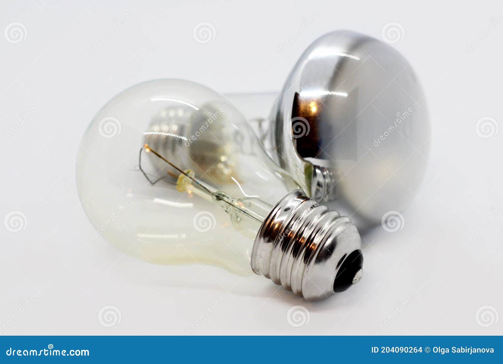 Two Light Bulbs for Home so Close Stock Photo - Image of concept ...