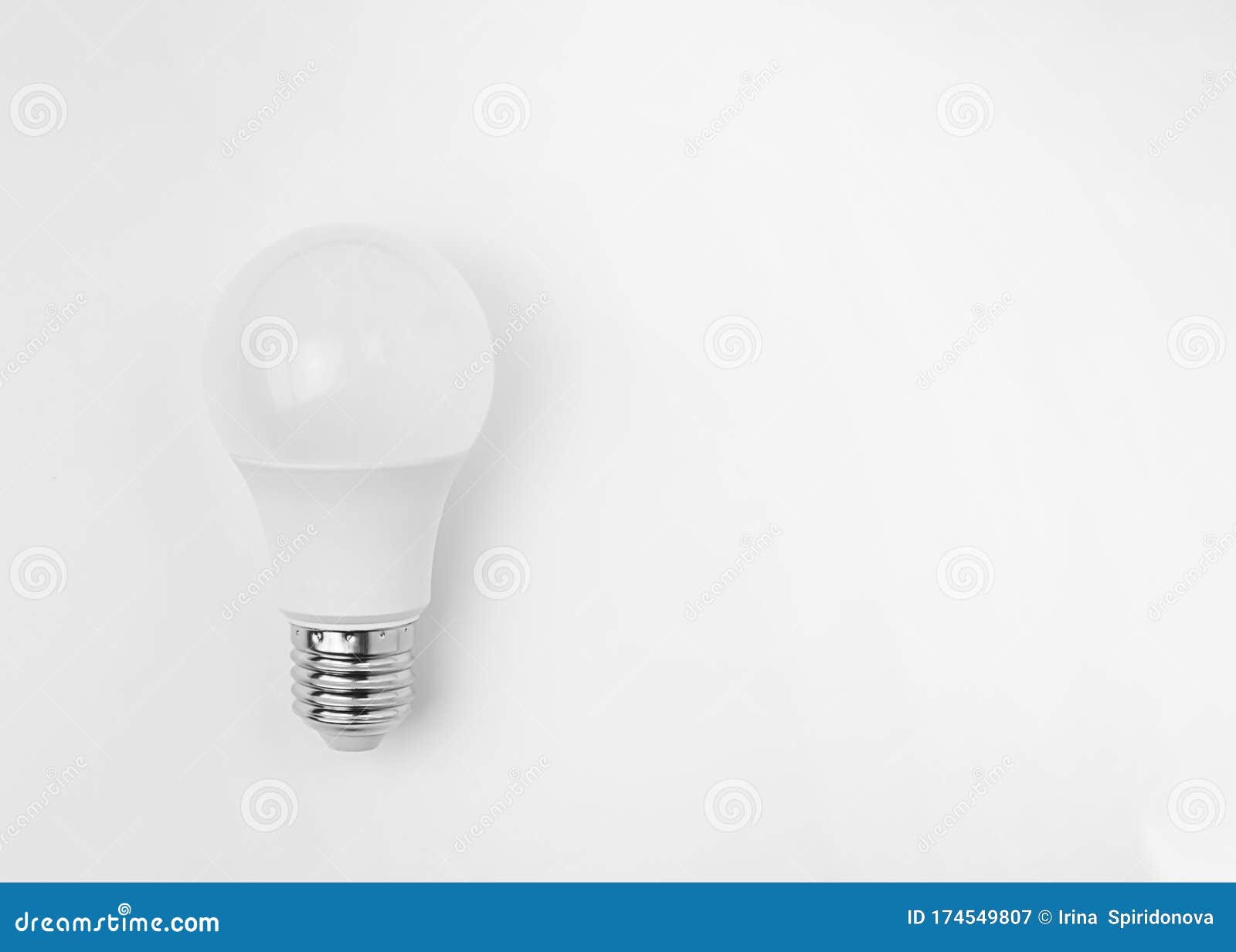 Light Bulb on a White Background Stock Image - Image of creative ...