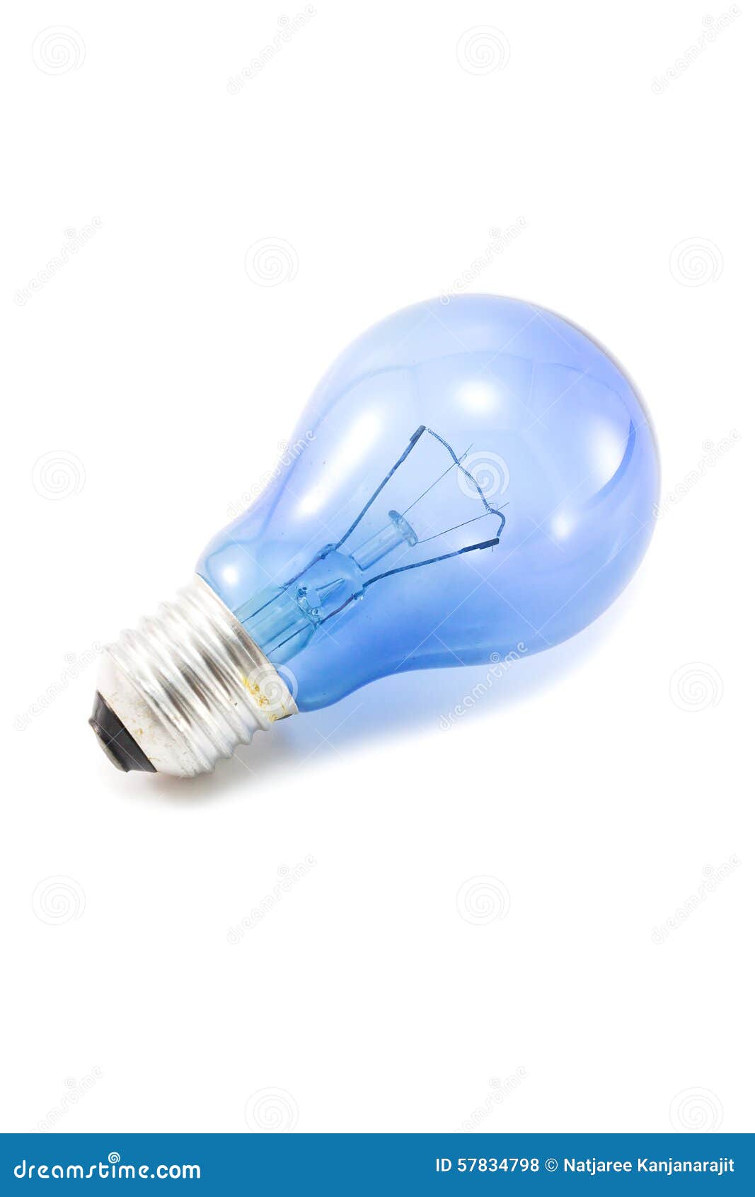Light Bulb on White Background. Stock Photo - Image of bright, light ...