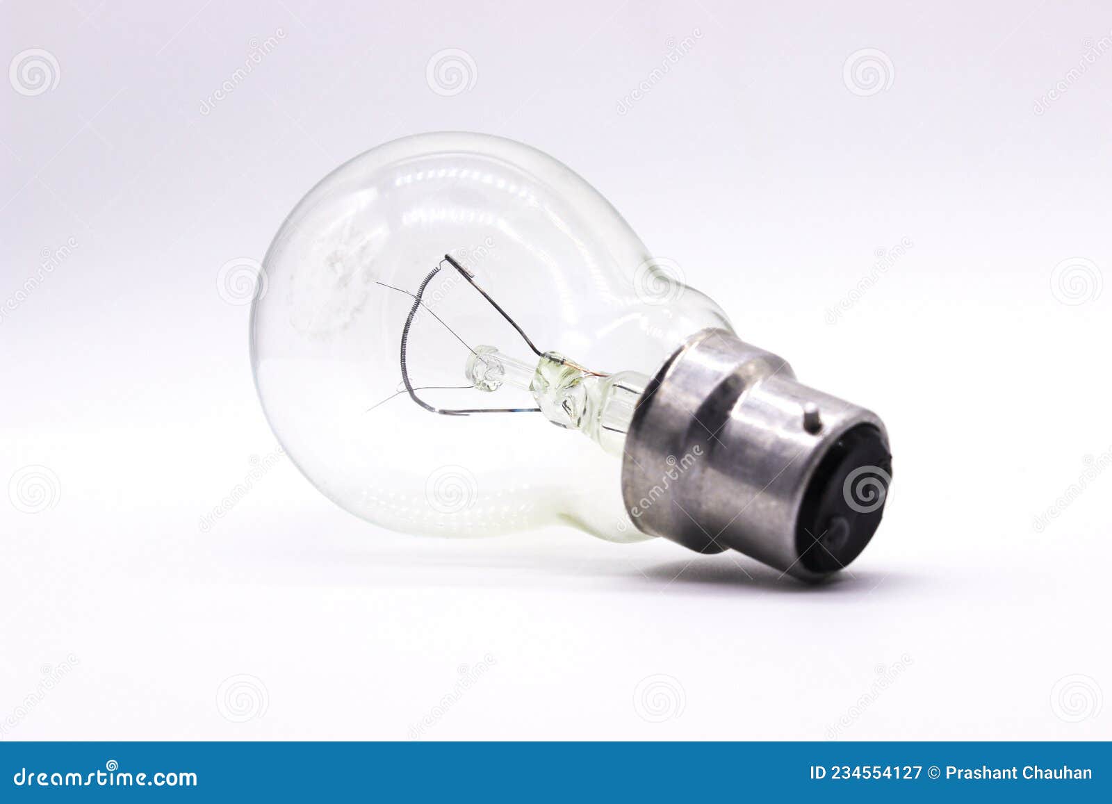 Light Bulb on White Background with Selective Focus , Stock Image ...