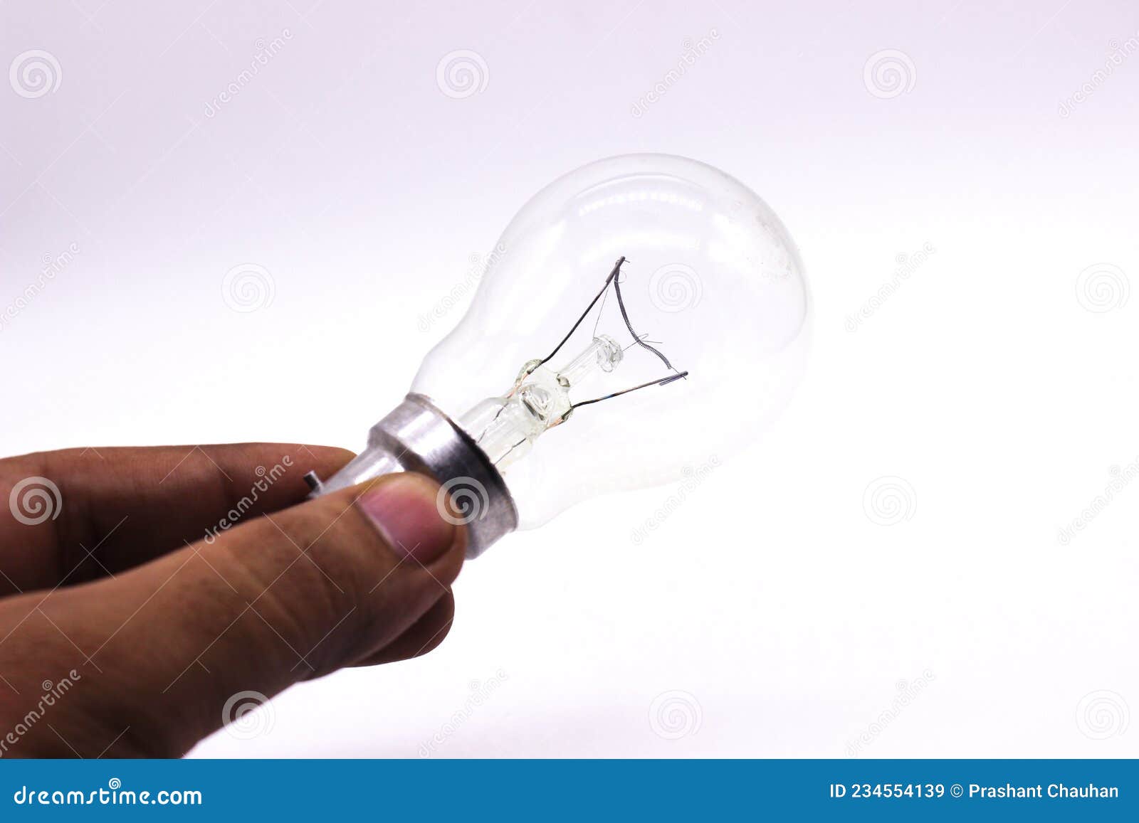 Light Bulb on White Background with Selective Focus , Stock Image ...