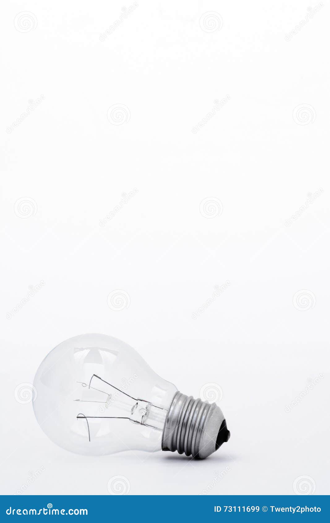 Light Bulb on White Background Stock Image - Image of concepts, white ...