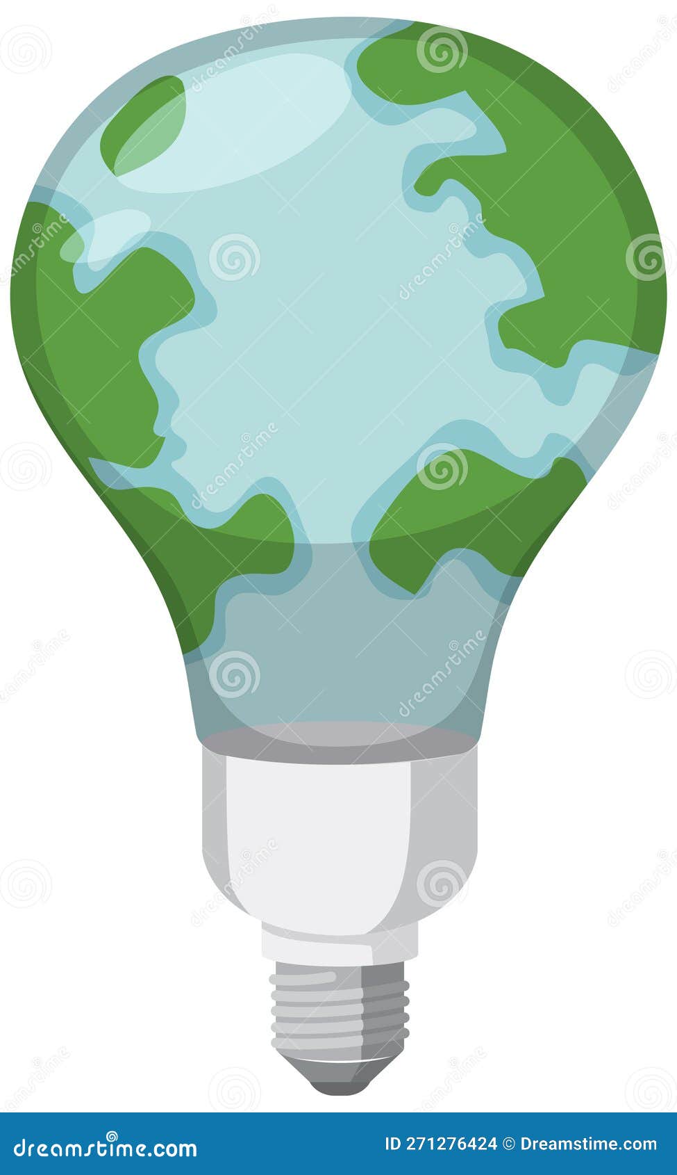 Light Bulb with a World Globe Stock Vector - Illustration of blank ...