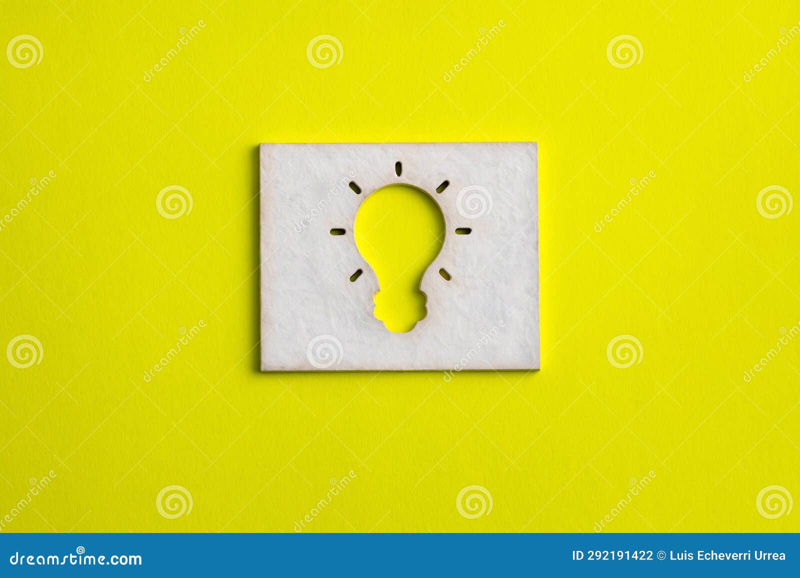 Light Bulb on Yellow Color Background - Creativity and Innovation ...