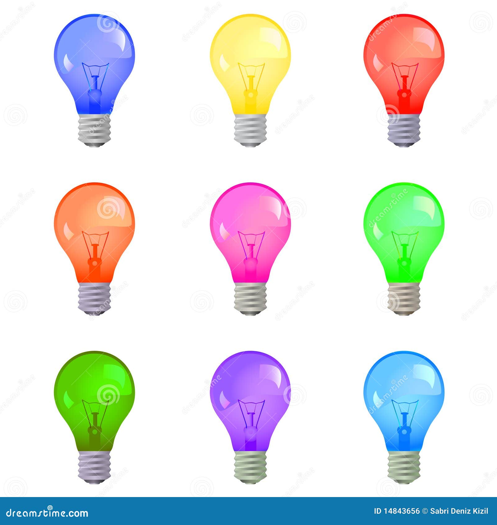 Light bulbs stock vector. Illustration of financial, path - 14843656