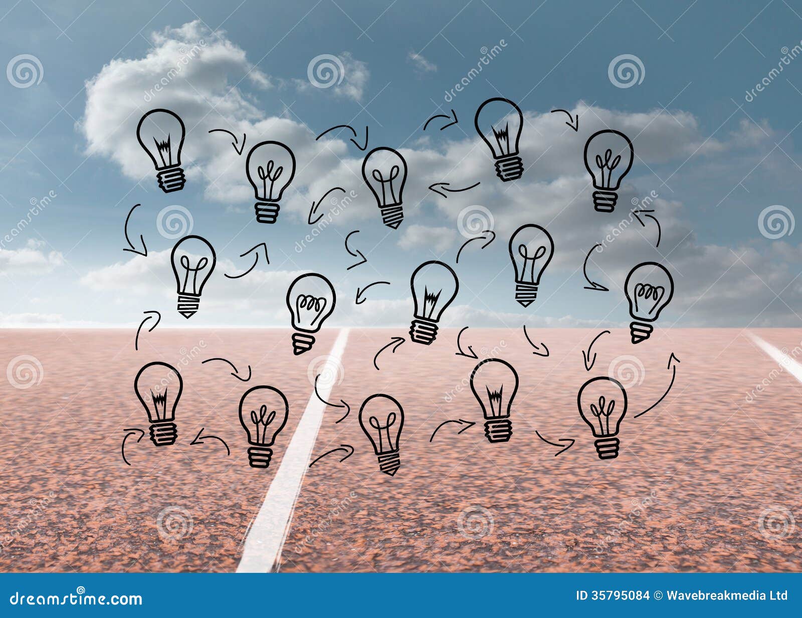 Track Arrows Cartoon Vector | CartoonDealer.com #21667963