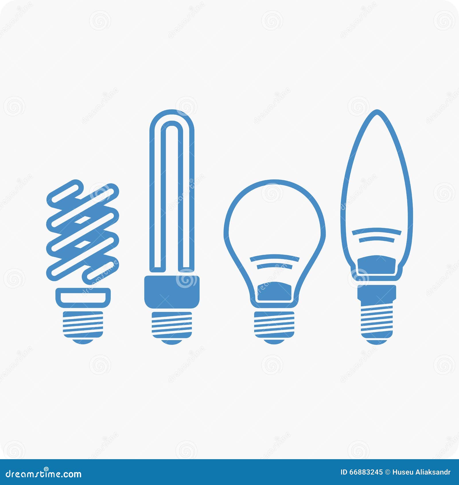 Light bulbs. Bulb icon set stock vector. Illustration of electricity ...