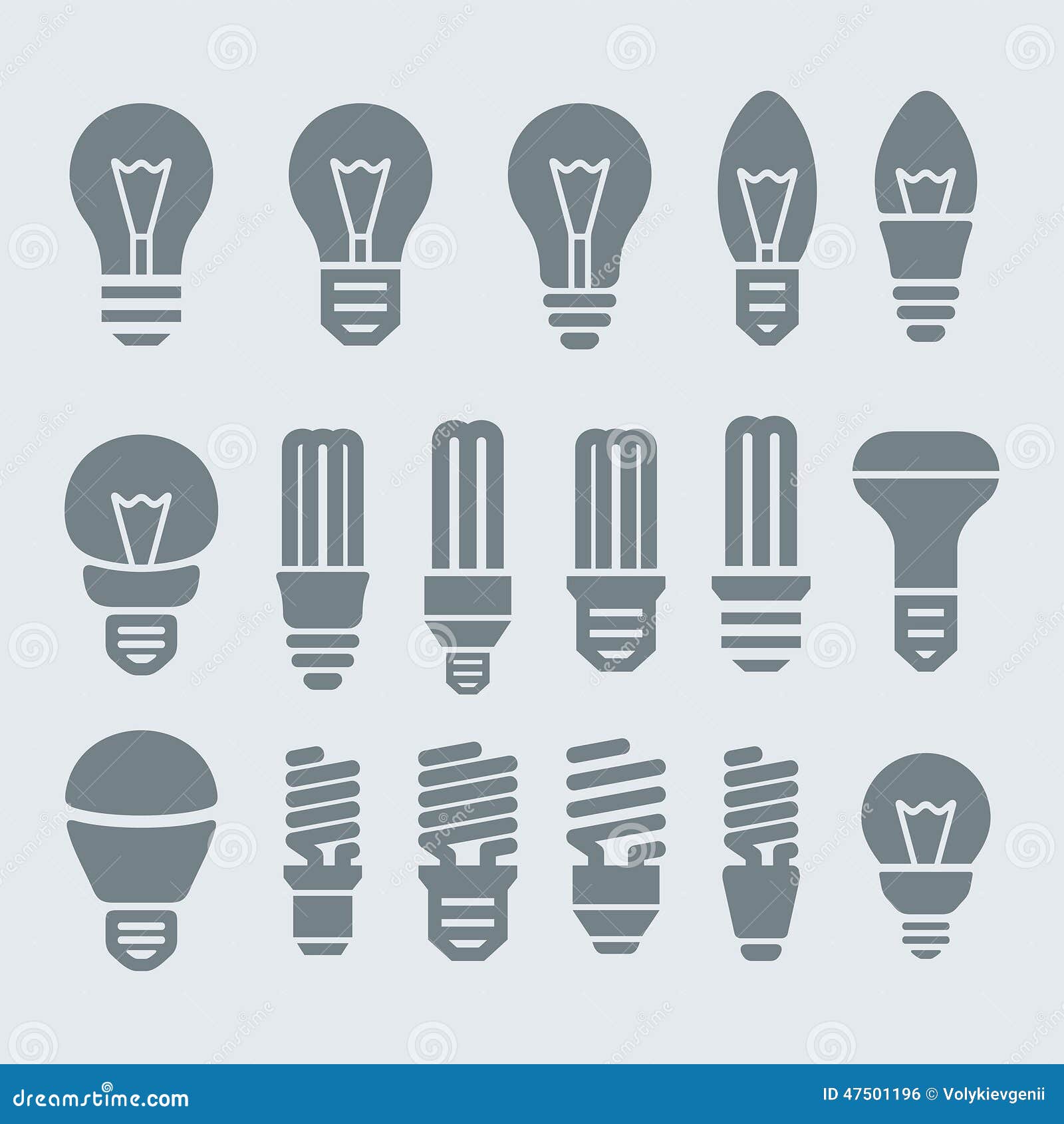 Light bulbs. Bulb icon set stock vector. Illustration of innovation ...
