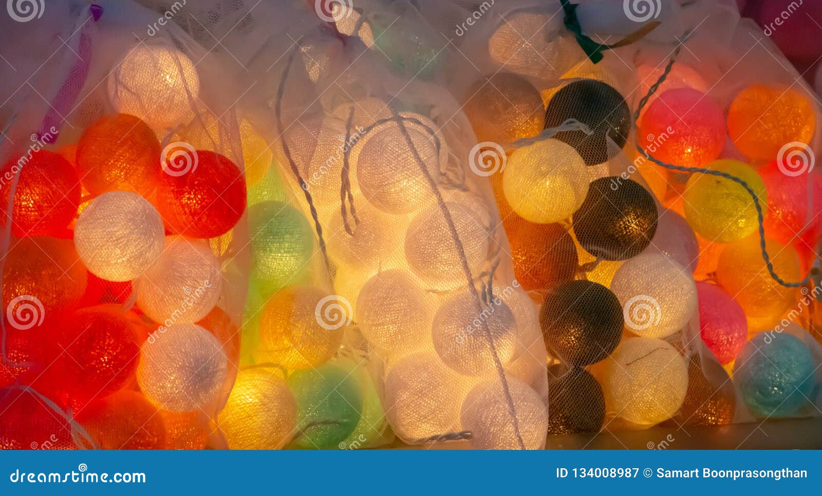 Light Bulbs are in the Circular Thread with Multiple Colors Stock Image ...