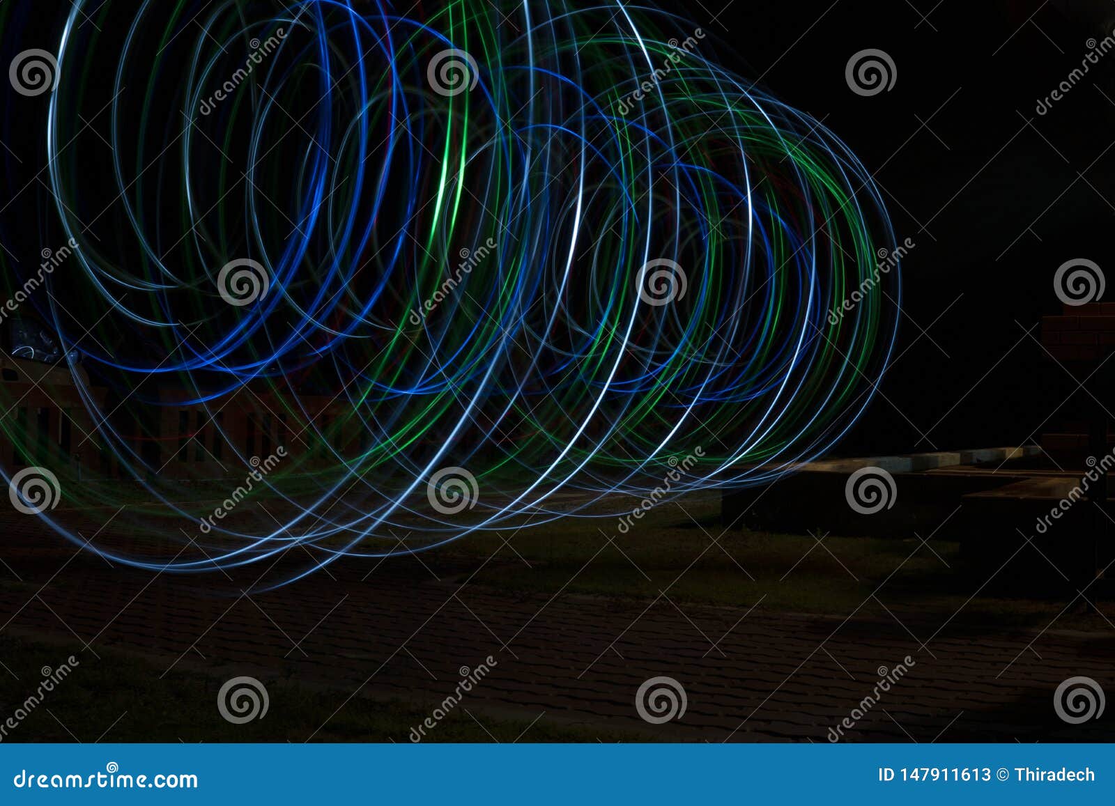 Light Bulbs and Colored Lights that are Rotating Stock Image - Image of ...