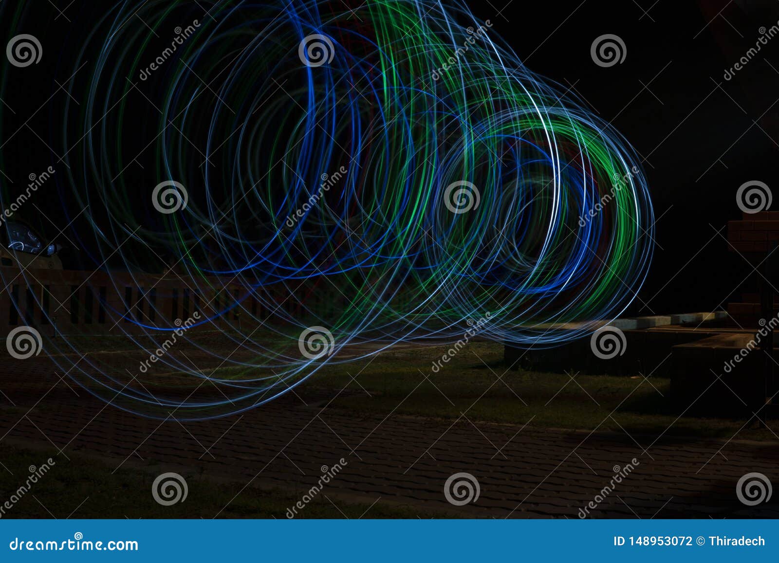 Light Bulbs and Colored Lights that are Rotating Stock Photo - Image of ...