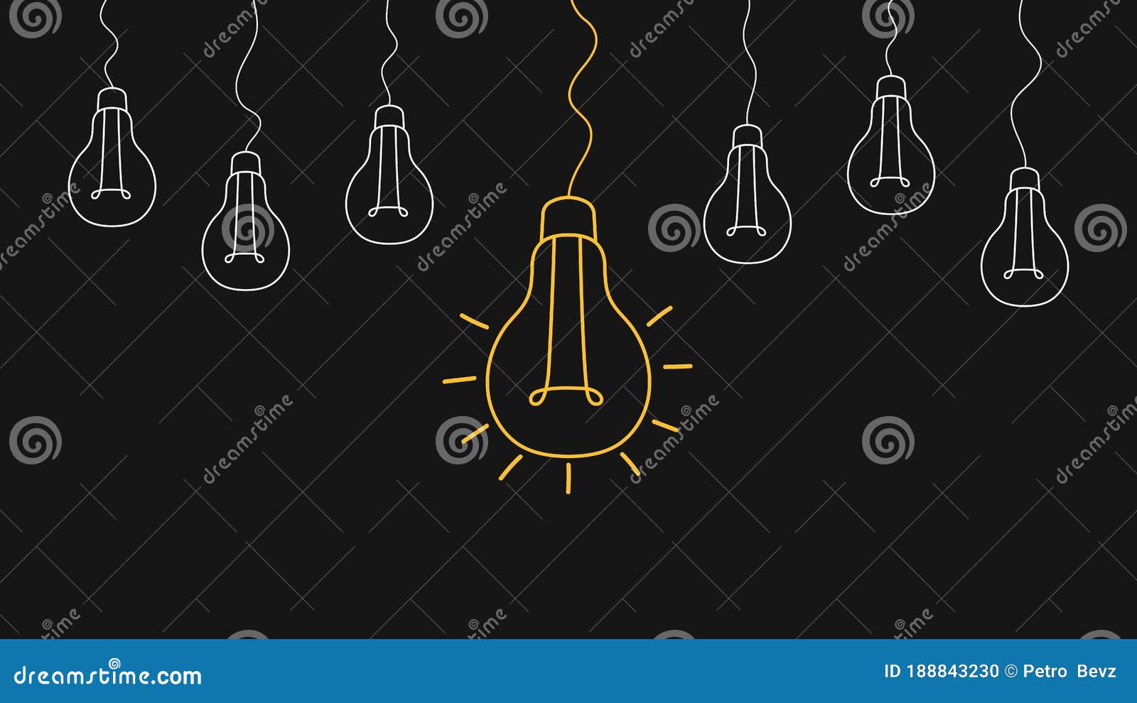 Light Bulbs. Creativity Concept with Innovation.Strategy and Leadership ...