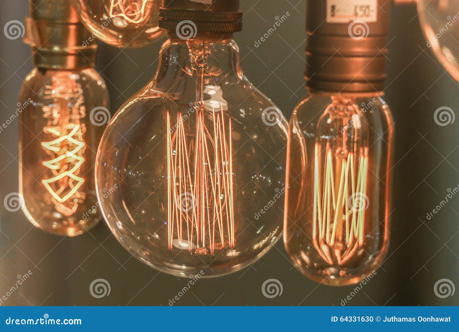 Light Bulbs Decoration (Front Focus) Stock Photo - Image of furniture ...