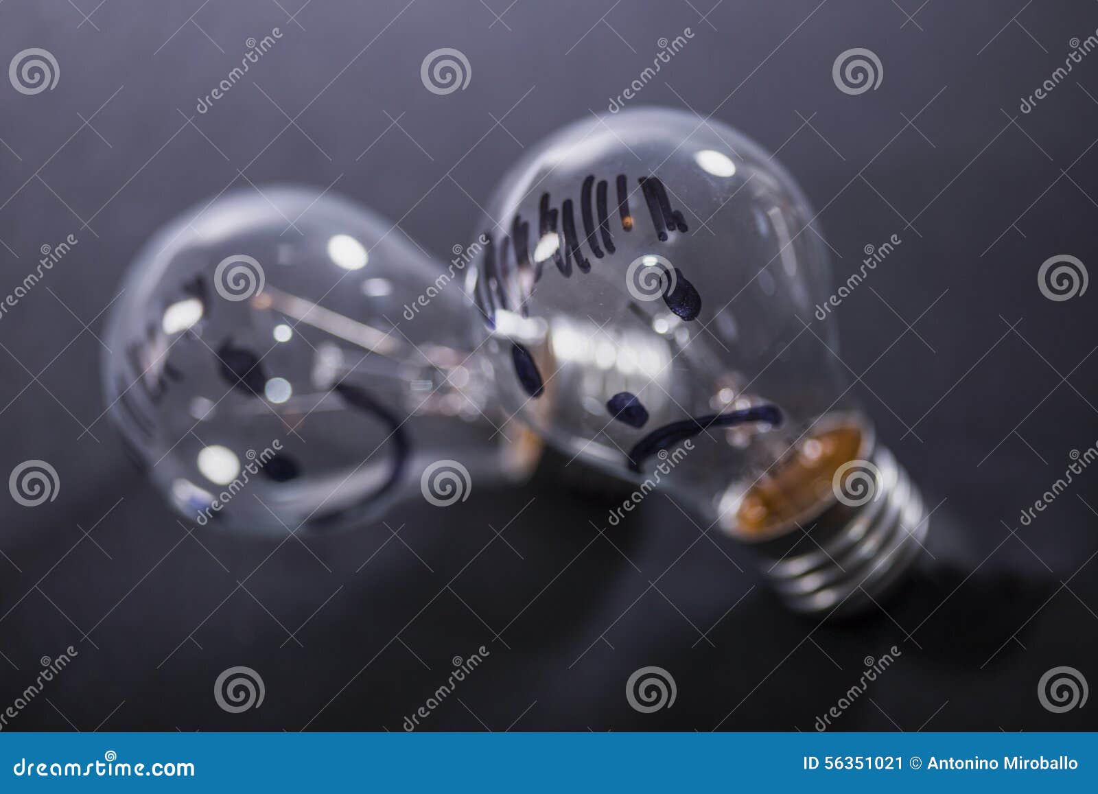 Light bulbs stock image. Image of sadness, symbol, home - 56351021