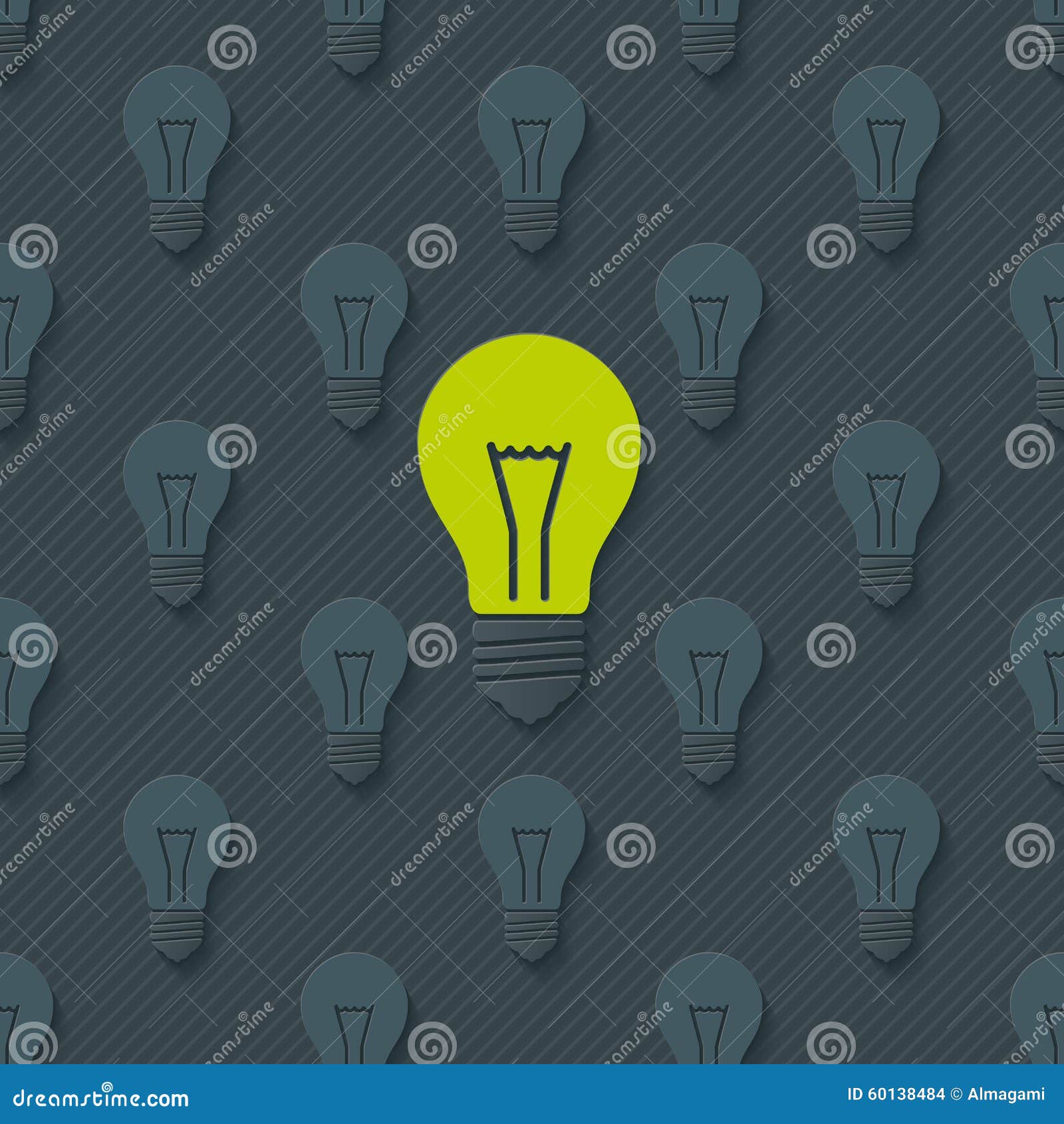 Light bulbs pattern stock vector. Illustration of lightbulb - 60138484
