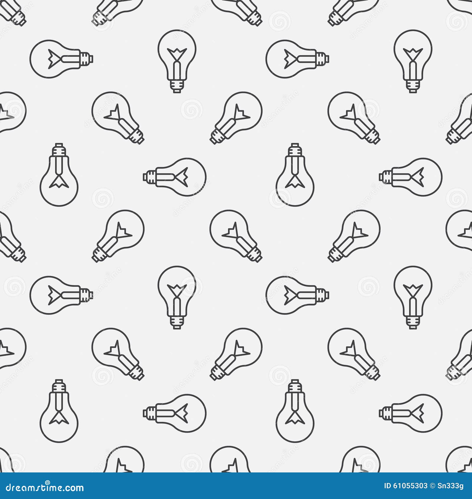 Lights Bulb Pattern Background