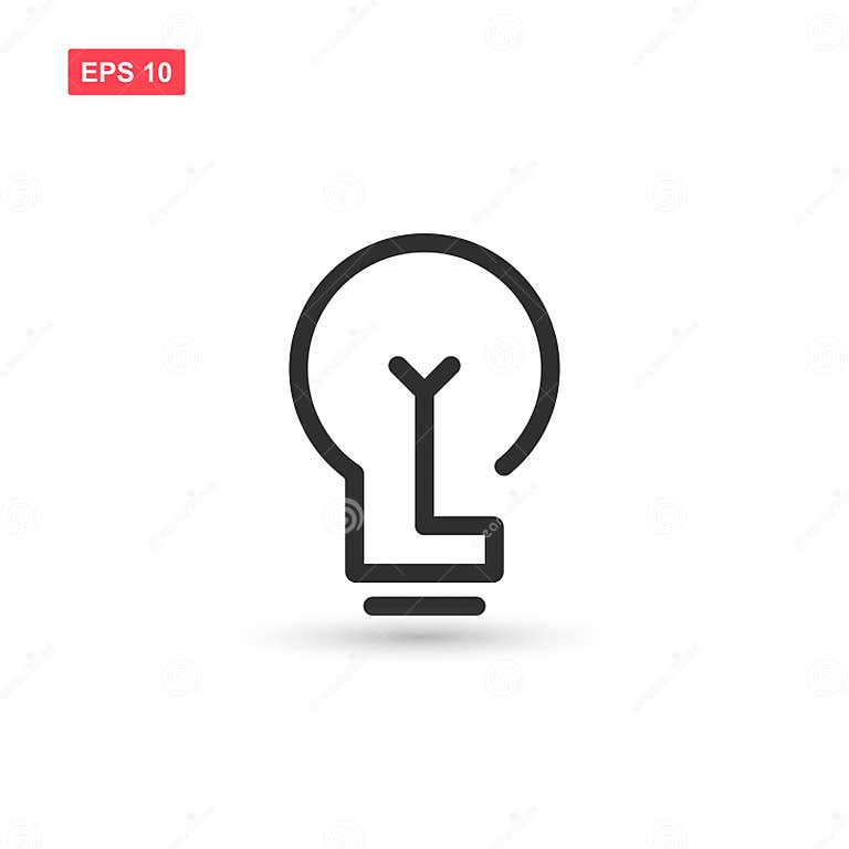 Light Bulp Icon Vector Design Isolated 3 Stock Vector - Illustration of ...