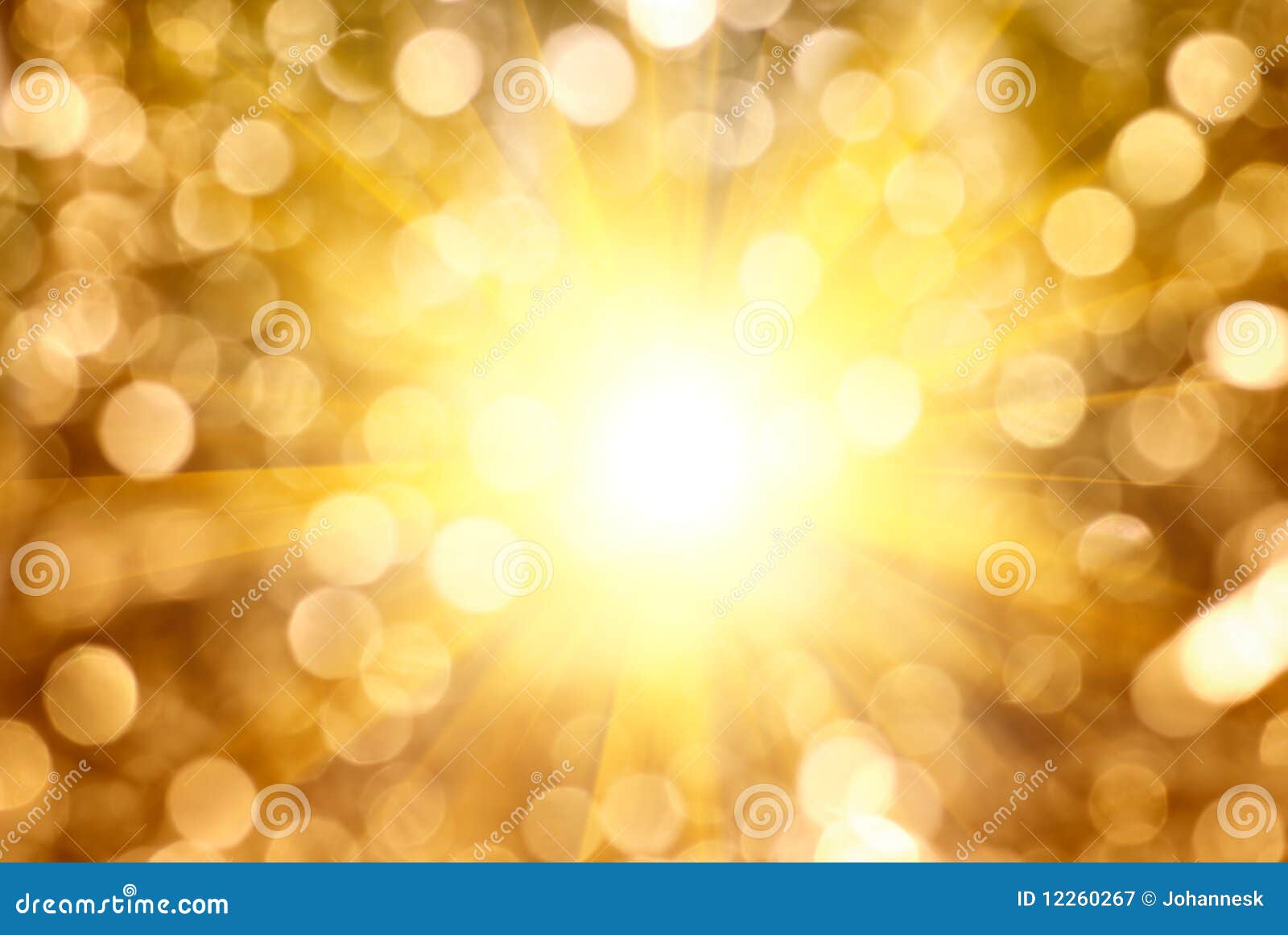 Light Burst on Golden Sparkling Stock Image - Image of show ...