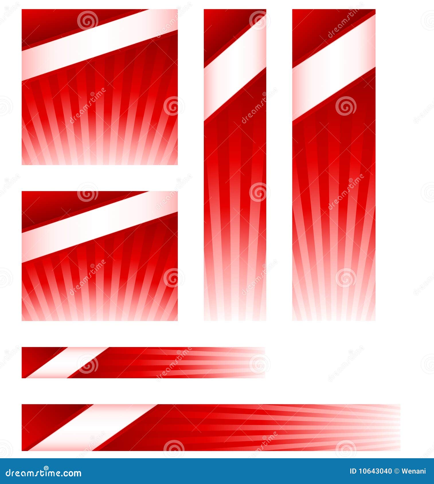 Light Burst Website Banner Ads Stock Vector - Illustration of pink ...