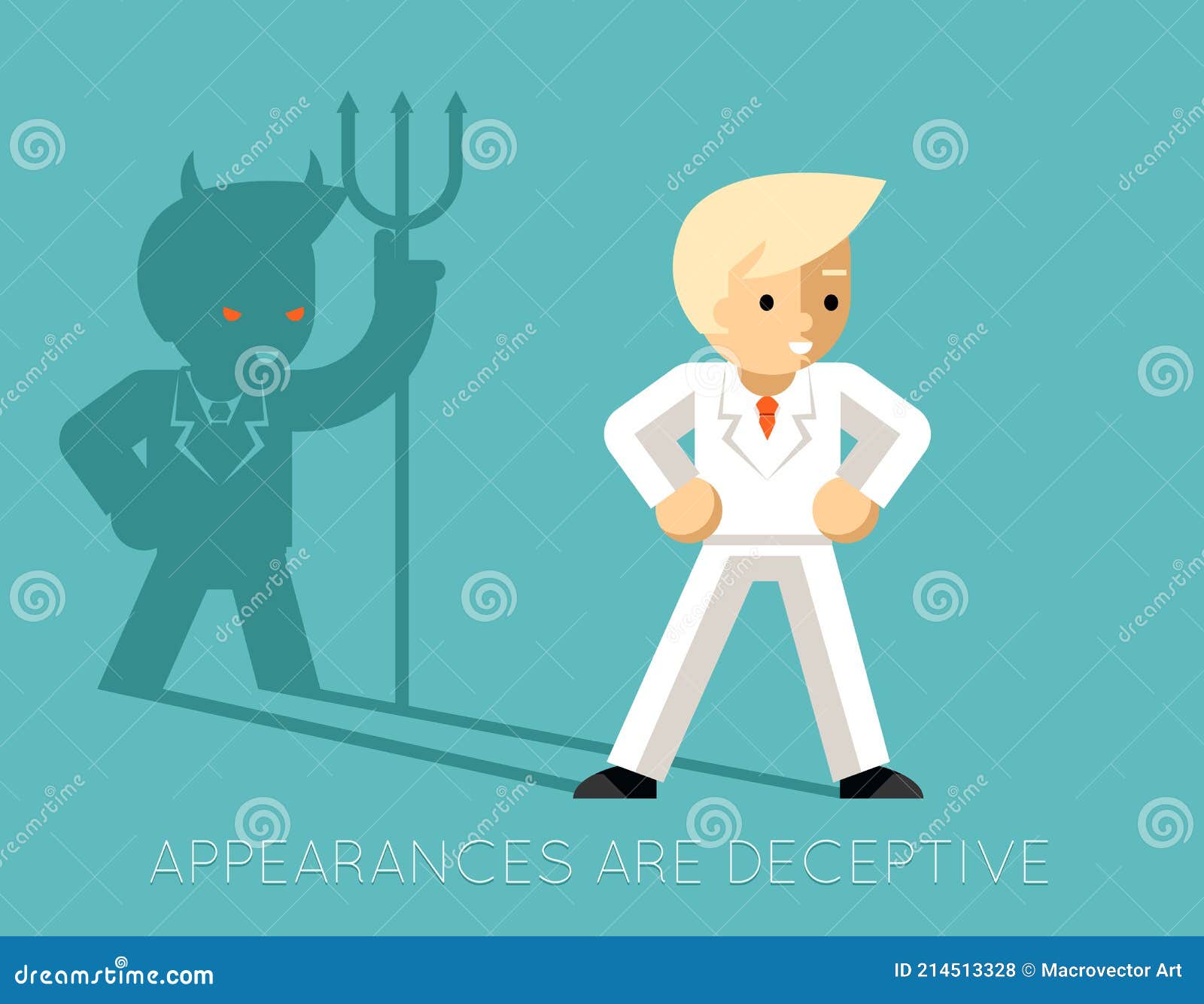 Appearances Are Deceptive. Hand Drawn Lettering Proverb. Vector ...